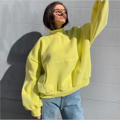 Cina Le donne impresse di Crewneck soppressione la manica piena delle magliette felpate surdimensionate in vendita