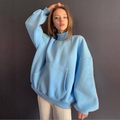 Cina Le donne impresse di Crewneck soppressione la manica piena delle magliette felpate surdimensionate in vendita