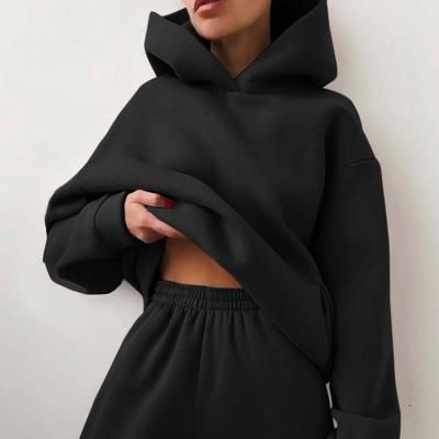Cina Maglie con cappuccio lunghe delle donne della manica di Tracksuits degli abiti sportivi elastici casuali solidi del pullover in vendita