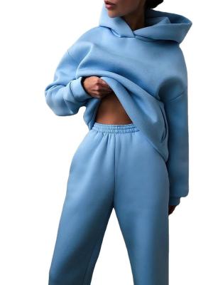 Cina Maglie con cappuccio lunghe delle donne della manica di Tracksuits degli abiti sportivi elastici casuali solidi del pullover in vendita
