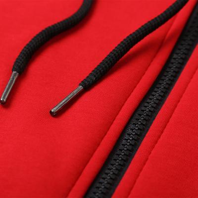 Cina Logo su ordinazione unisex di Team Printing Sport Zipper Hoodie del cotone di modo in vendita