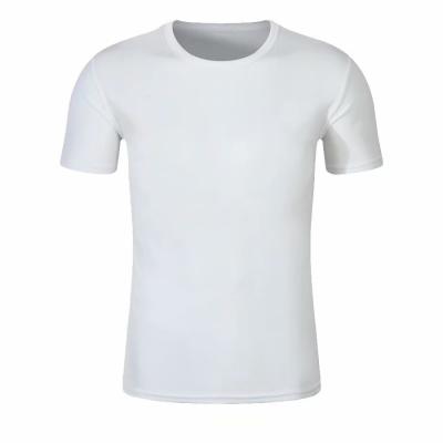 China Duurzame de Hals Lege T-shirts 140gram van polyester Fundamentele Duidelijke Mensen O Te koop
