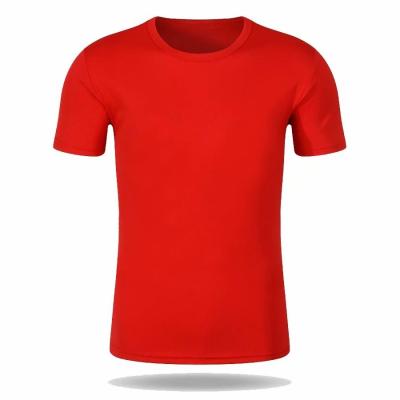 China Duurzame de Hals Lege T-shirts 140gram van polyester Fundamentele Duidelijke Mensen O Te koop