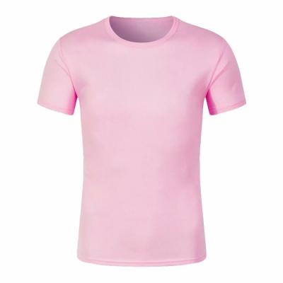 China Duurzame de Hals Lege T-shirts 140gram van polyester Fundamentele Duidelijke Mensen O Te koop