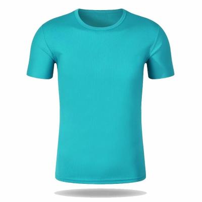 China Duurzame de Hals Lege T-shirts 140gram van polyester Fundamentele Duidelijke Mensen O Te koop
