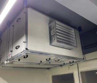 China Instalação de UTAs Suspensa no Teto Jetex de Alta Eficiência e Baixa Altura à venda