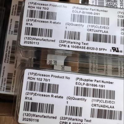 China Original Ericsson RDH 102 70/1 and RDH 102 70/2 Paired Single Fiber Optical Module 10GBASE-BX20-U/D SFP+ for sale