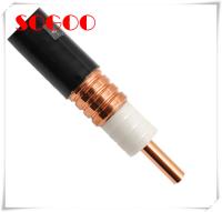 China 1/2 Inch Superflexible RF Coaxial Cable 50 Ohm PE Jacket Copper Corrugated Telecom Feeder for sale
