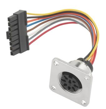 China AISG RET Receptacle Cable Assembly, flange mounting with PCB connector for sale