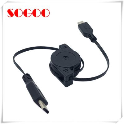 Chine Chargeur escamotable micro des véhicules à moteur de câble de bande d'ODM USB à vendre