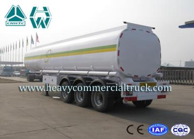 China 42000 Liters Fuel Tank Semi Trailer Super Single Tyre With Mechanical Suspension for sale