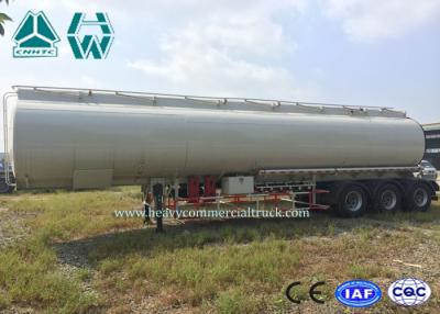 China High Capacity Stainless Steel Tanker Trailers , 40000l - 60000l Oil Tanker Trailer for sale