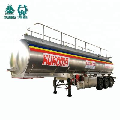 China Semi Triple Axle Trailer / Multichannel Stainless Steel Tank Trailer for sale