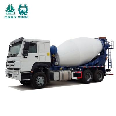 China Large Concrete Mixing Transport Trucks / White Front Discharge Cement Trucks for sale