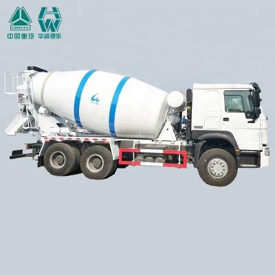 China SINOTRUK HOWO Transit Mixer 336hp , Front Discharge Mixer Truck 10 Cbm for sale