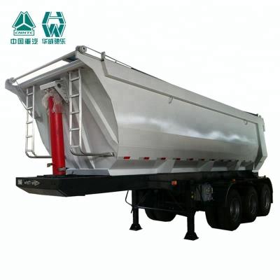 China 24cbm Leaf Spring Sino Howo Dump Truck , 3 Axles U Shape Heavy Mining Trucks for sale