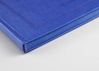 China Perfect Binding A4 Hardback Notebook , Leather Large Hardcover Journal With Debossed Pattern for sale