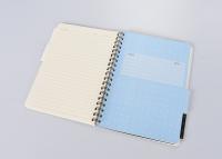 China Smooth Corner Thread Stitched Plain Cover Notebooks With Spiral / Y - O Binding for sale