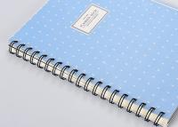 China Smooth Corner Thread Stitched Plain Cover Notebooks With Spiral / Y - O Binding for sale