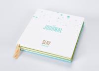 China Pretty Bound Hardcover Notebook , Art Paper Stamping Dot Grid Notebook for sale