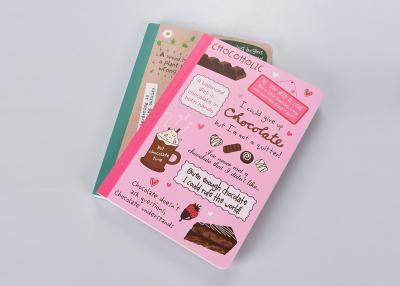 China Caderno da grade do ponto da tampa macia de emperramento perfeito, caderno encadernado do plástico colorido à venda