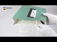 Custom Print Cotton Handles Kraft Paper Retail Printed Paper Bags with Low Cost