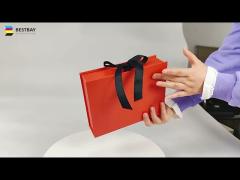 Custom Paper Rigid Gift Packaging Boxes / Custom Made Gift Boxes for Chocolate Packaging with Ribbon