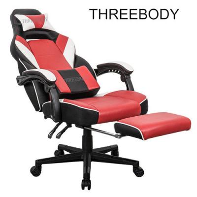 China Custom Reclining Gaming Chair With Wheels , Big And Tall Gaming Chair Adjustable Armrest for sale