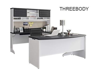 China High End U Shaped Computer Desk , Executive U Shaped Office Desk  With Hutch for sale