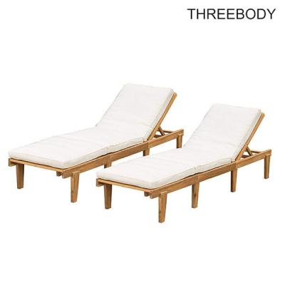 Cina Chaise longue all'aperto moderne, fronte/chaise longue beige della mobilia del patio in vendita