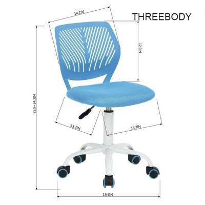 China Soft Modern Kids Furniture Adjustable Children ' S Movable Mesh Study Desk Chair  Blue for sale