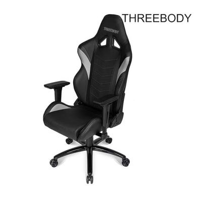 China Executive Office Leather Gaming Chair 360 Degree Swivel Wheel Sturdy Metal Frame for sale