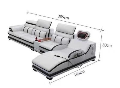 Chine En's Fun moderne simple multi-fonctionnel canapé de massage en cuir combinaison pour le salon 354*101*83CM à vendre