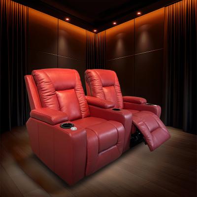 Cina Pengchengda Private Villa Cabin Audio-Visual Room Movie Watching Electric Home Theater Divano in pelle Combinazione in vendita