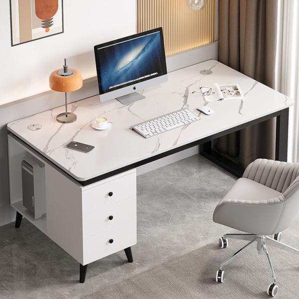 Quality Simple Office Desk Cabinet Integrated Desktop Computer Table With Main Unit for sale