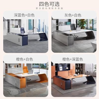 China Lacquer Furniture Simple, Modern And Elegant Painted Boss Desk, Fashionable CEO, Executive & Boss Desk for sale