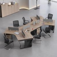 Quality Creative Office Staff 6-8 Person Desk And Chair Combination for sale