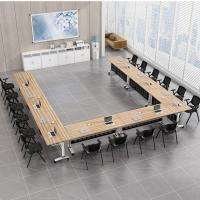 Quality Multifunctional Folding Long Conference Table With Wheels For Conference Room for sale