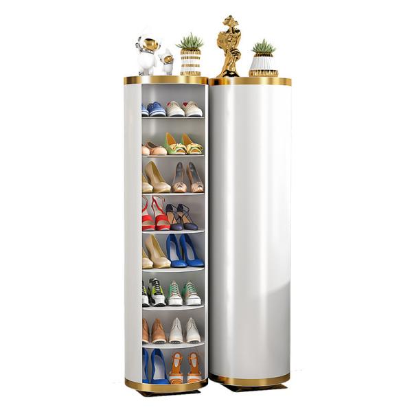 Quality Simple Light Luxury Creative Home Space-Saving 360° Rotateable Shoe Storage Cabinet For Home Entrance, Exterior Door for sale