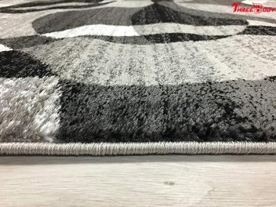 China Gray Bedroom Contemporary Area Rugs , Large Living Room Area Rugs Stains Fading Resist for sale