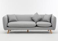 Quality Light Gray Contemporary Bedroom Furniture Living Room Luxury Fabric Sofas for sale