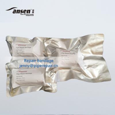 Cracked Plumbing repair bandage water activated fiberglass casting wrap