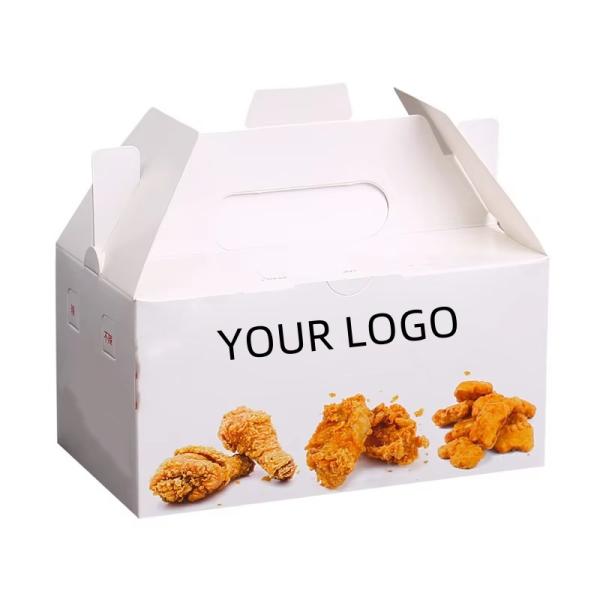 Quality Custom Biodegradable Fried Chicken Long Box Lid Box Influencer Box Supplier Eco Friendly Food Packaging for sale