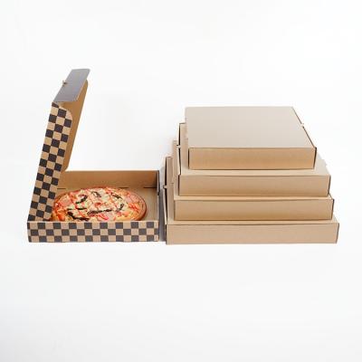 China Factory Made Design Size logo  Reusable pink 6 7 8 9 10 Inch Corrugated Paper Food Packaging Dough Cone Pizza-box with Window for sale