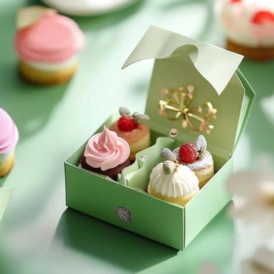 China Wholesale Custom logo Baking Box Cookies Waffles Paper Cupcakes Custom Donut Boxes Cake Gift Boxes for sale