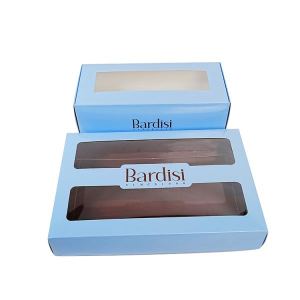 Quality High Quality Custom Printed logo Baking Cupcake Gift Box with Transparent Window for sale