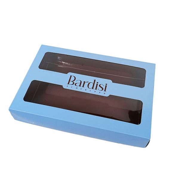 Quality High Quality Custom Printed logo Baking Cupcake Gift Box with Transparent Window for sale