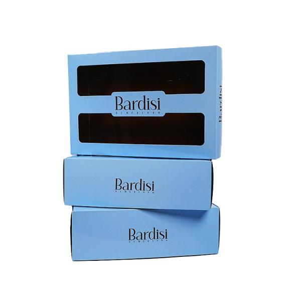 Quality High Quality Custom Printed logo Baking Cupcake Gift Box with Transparent Window for sale