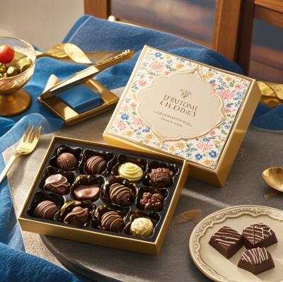 China Wholesale Customized Chocolate Packaging Boxes Luxurious Logos Customized Chocolate Gift Boxes for sale