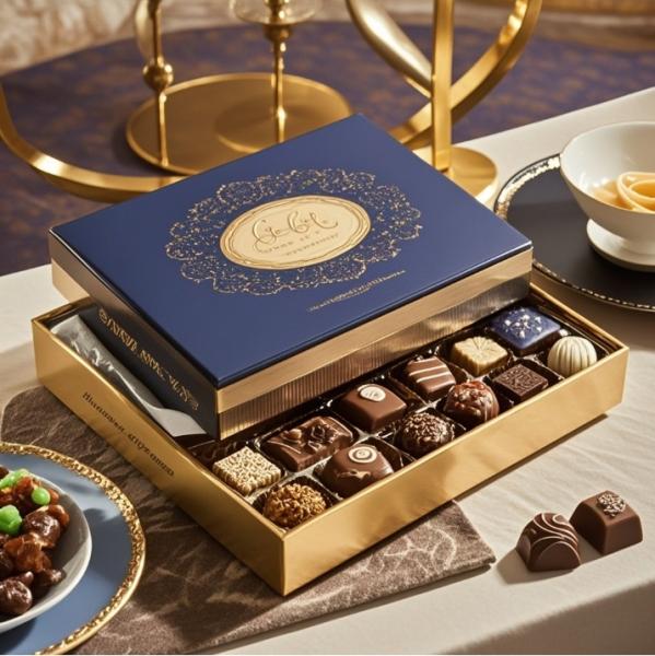 Quality Wholesale Customized Luxury logo Chocolate Packaging Box Chocolate Gift Box with Ribbon for sale
